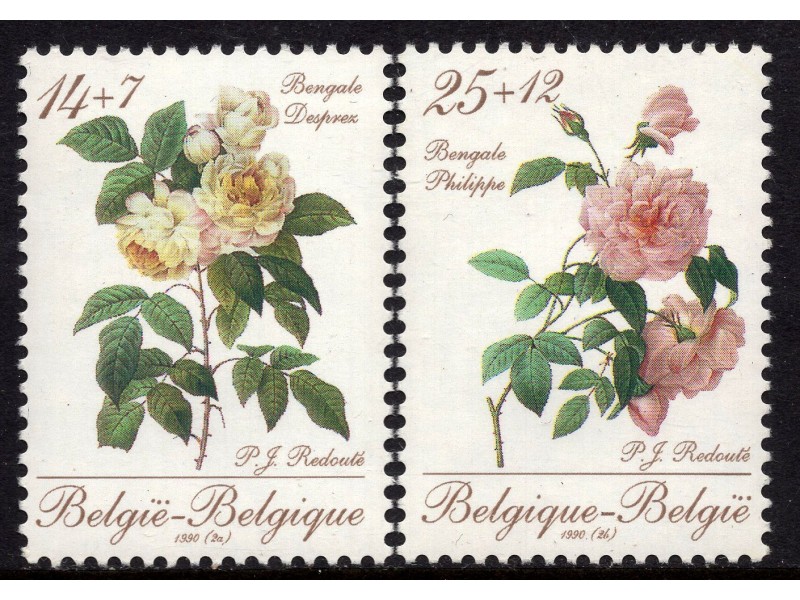 Belgija 1990. Komplet serija, Flora