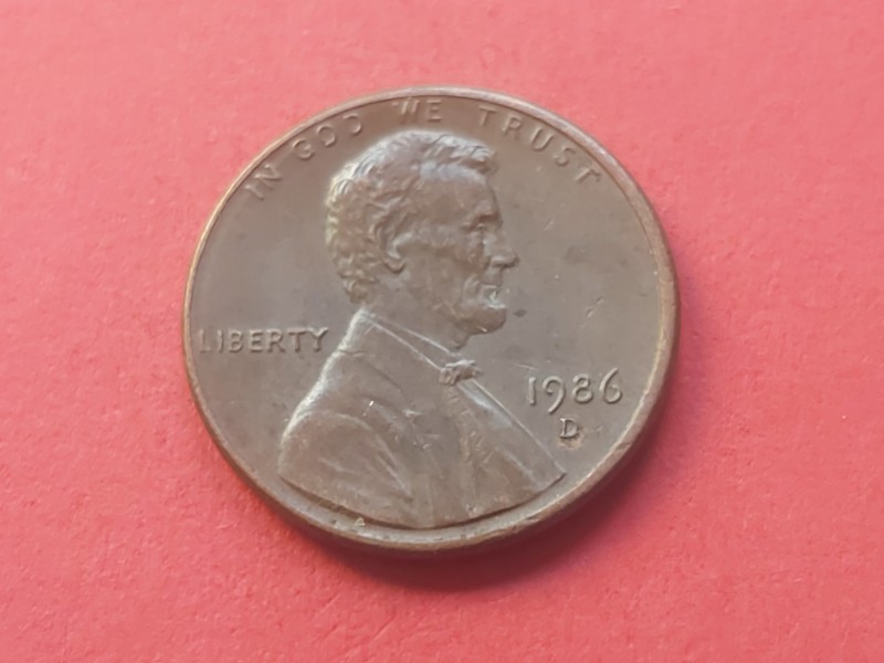 USA - 1 cent 1986 god D