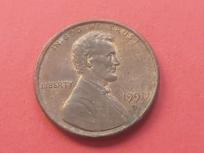 USA - 1 cent 1991 god D