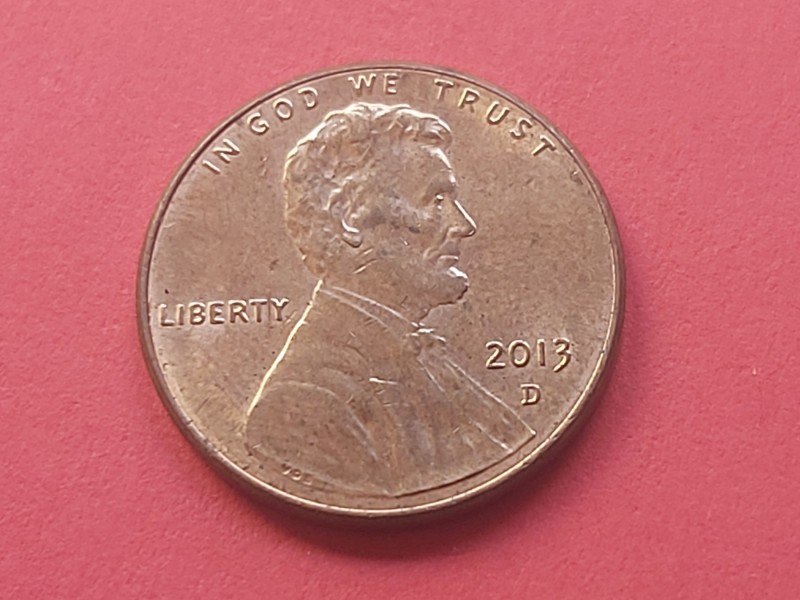 USA - 1 cent 2013 god D