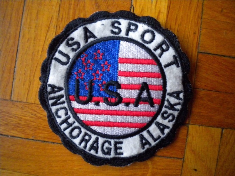 USA SPORT ANCHORAGE ALASKA VEZENI AMBLEM