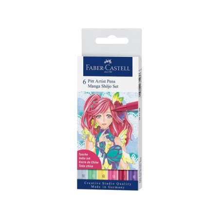 Faber Castell pitt Art set manga 1/6 167155 ( E931 )