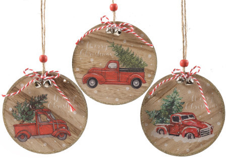 Novogodišnji ukras "christmas car" 10,5cm ( 72273 )