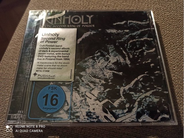 Unholy - The second ring of power CD+DVD , NOVO!!