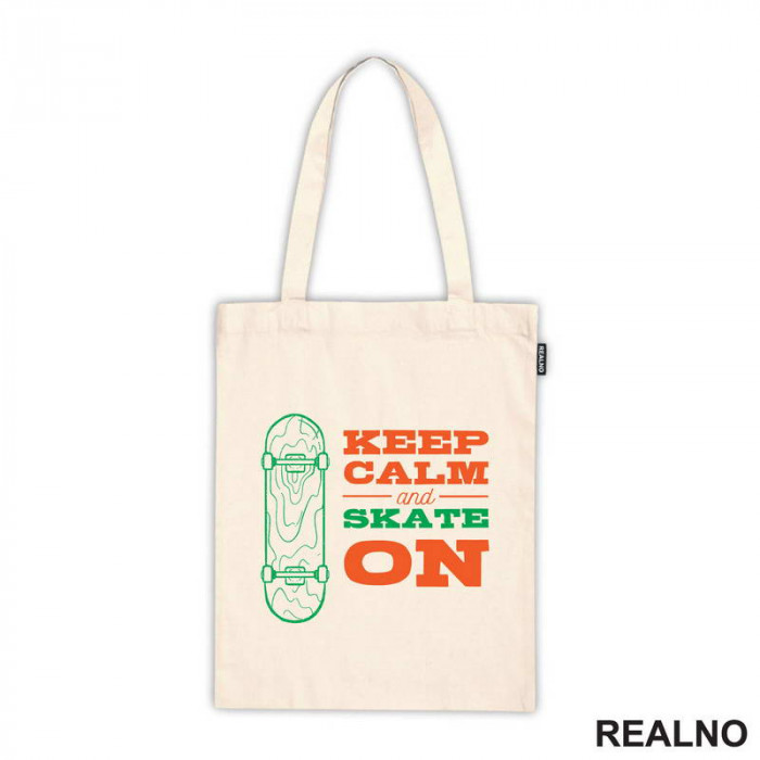 KEEP CALM AND SKATE ON - ORANGE - SPORT - CEGER