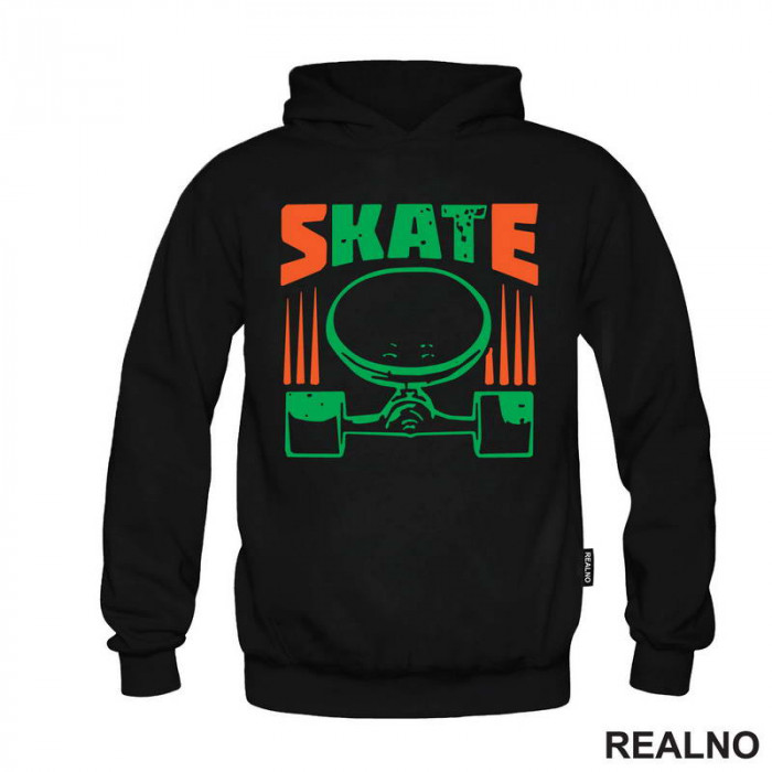 SKATE - GREEN AND ORANGE - SPORT - DUKS