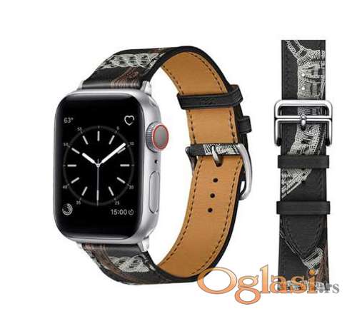 Apple watch 38/40 mm sarena kozna narukvica