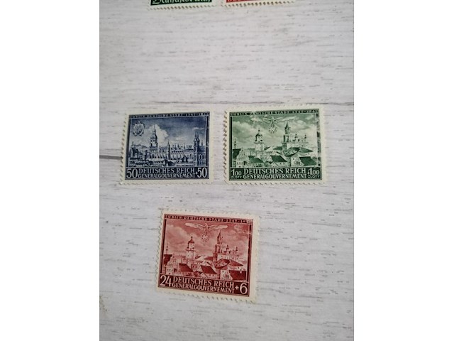 Poštanske marke - Deutsches Reich (serija) 3 komada
