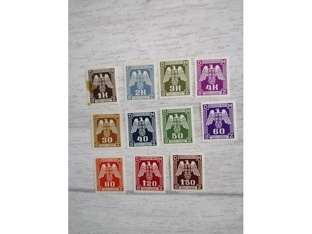 Poštanske marke - Deutsches Reich (serija) 11 komada