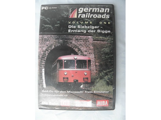 German Railroads PC CD Microsoft train simulator