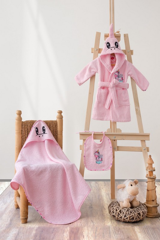 Bade mantil set CB BABY BATHROOM SET - UNICORN