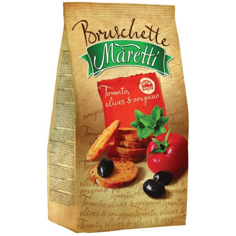 Bruschette Maretti sa ukusom paradajza, maslina i origana 70g