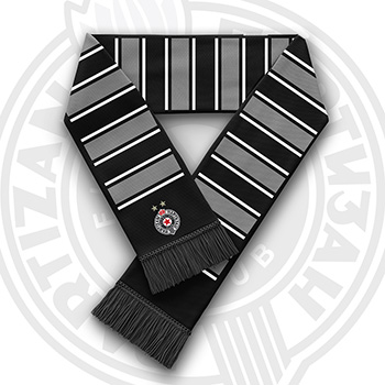 Bar šal "Black-grey" FK Partizan 2433