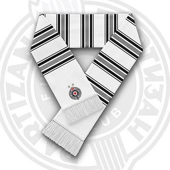 Bar šal "White-black" FK Partizan 2433