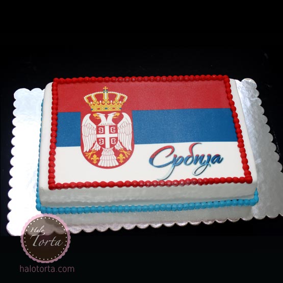 Zastava Srbije torta