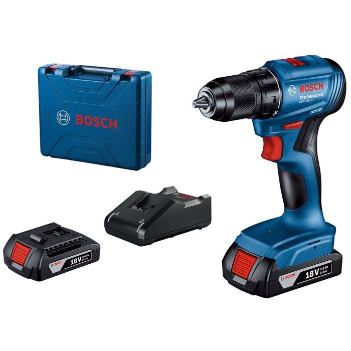 BOSCH GSR 185-LI aku bušilica šrafilica 2x2Ah + kofer