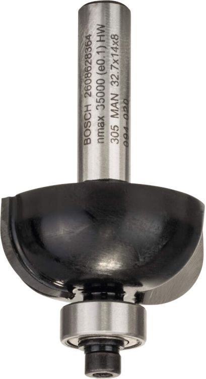 Bosch glodalo za poluokrugle kanale 8 mm, R1 10 mm, D 32,7 mm, L 14 mm, G 55 mm - 2608628364