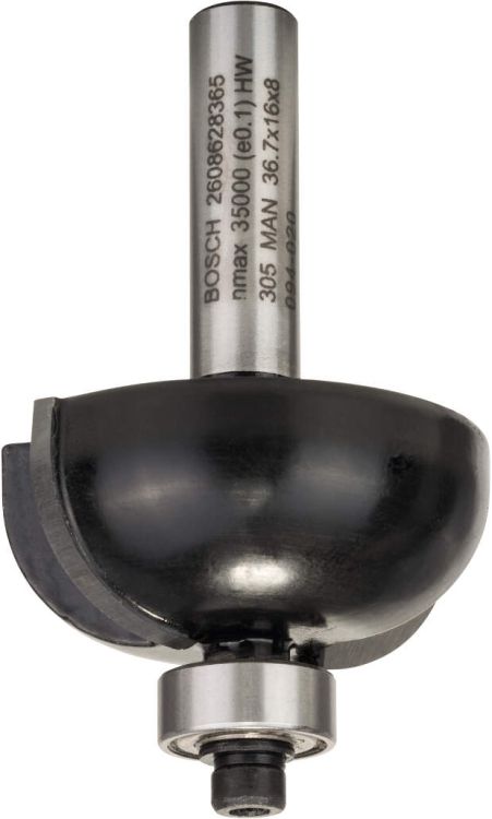 Bosch glodalo za poluokrugle kanale 8 mm, R1 12 mm, D 36,7 mm, L 16 mm, G 58 mm - 2608628365