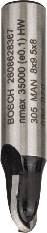 Bosch glodalo za poluokrugle kanale 8 mm, R1 4 mm, D 8 mm, L 9,2 mm, G 40 mm - 2608628367