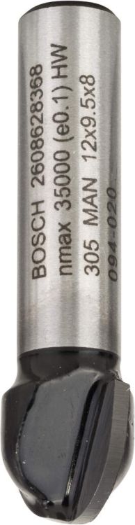 Bosch glodalo za poluokrugle kanale 8 mm, R1 6 mm, D 12 mm, L 9,2 mm, G 40 mm - 2608628368