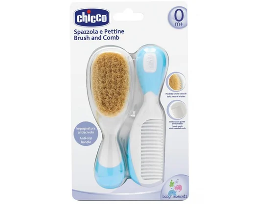 Chicco Set češalj i četka od prirodne dlake A004788