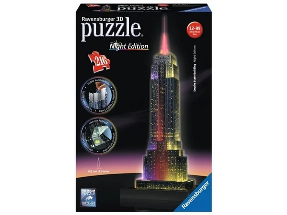 Ravensburger 3D puzzle (slagalice) - Empire State Building nocno izdanje RA12566