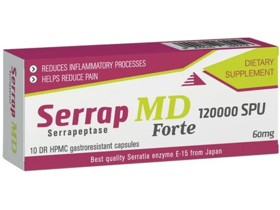 Healty nutrition and beauty Serapeptaza Serrap MD 120000 SPU Forte