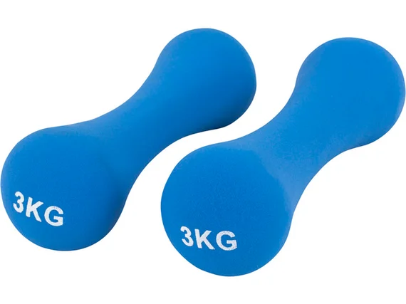 GORILLA SPORTS Set neopren bučica sa stalkom (12 kg)