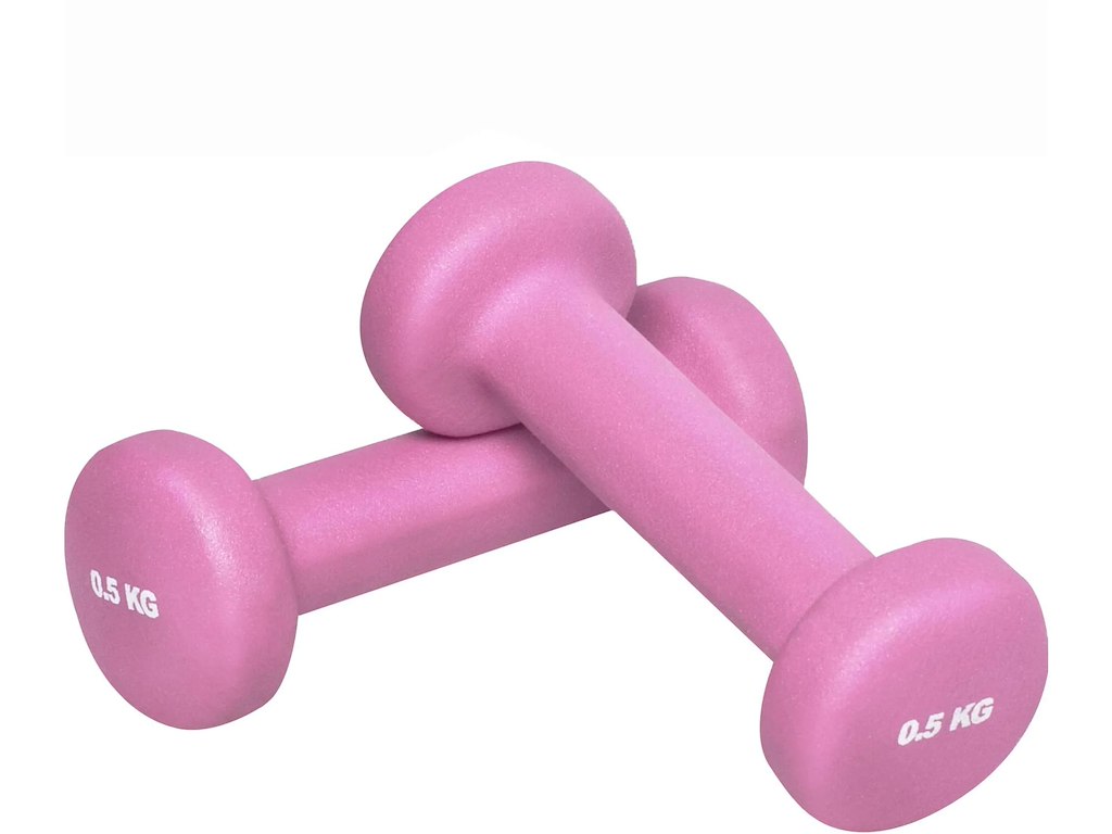 GORILLA SPORTS Set bučica za aerobik (2 x 0,5 kg / Roze)