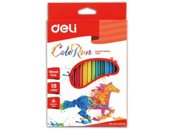 Deli Plastične bojice trougaone 1/18 694092