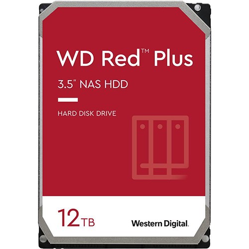 Western Digital 12TB WD Red Plus NAS 3.5″ SATA HDD/Hard Drive
