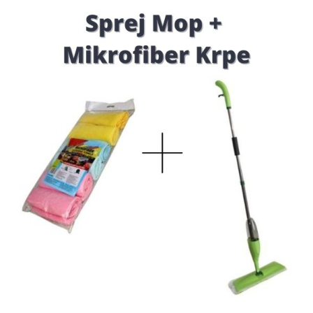 Sprej Mop + Mikrofiber Krpe