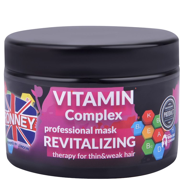 Maska za revitalizaciju tanke i lomljive kose RONNEY Vitamin Complex 300ml