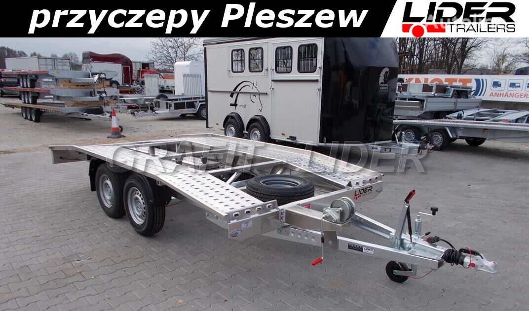 Nova Niewiadów BR-052 WYPRZEDAŻ! przyczepa 400x200cm, AD40 Alu, laweta aluminio prikolica autotransportera