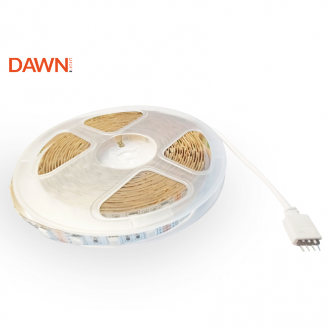 LED TRAKA 24V 14.4W/M RGB IP33 (KU-5050D-60-RGB, 5M, 10MM)