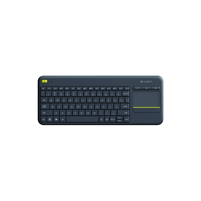 Tastatura Logitech sa touch pad K400 Plus Wireless Touch Keyboard Black (US International)