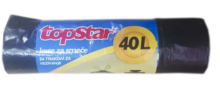 Kese TOP STAR 40lit 12/1-traka LDPE