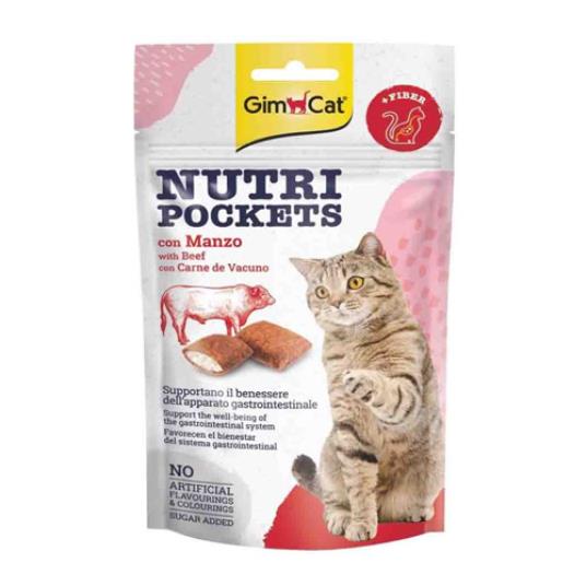 Gimcat Nutri Pockets beef&malt poslastica 60g