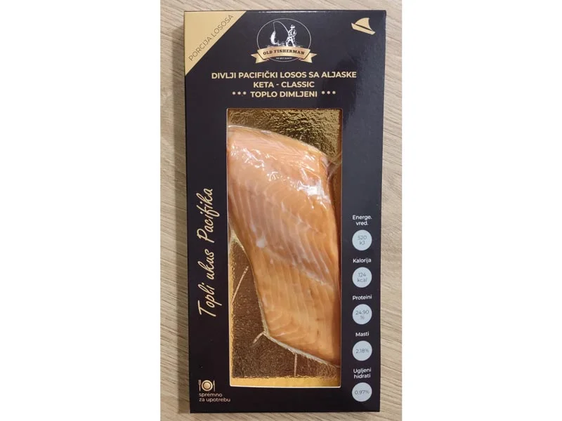 Divlji Losos File Toplo Dimljeni Old Fisherman 100g