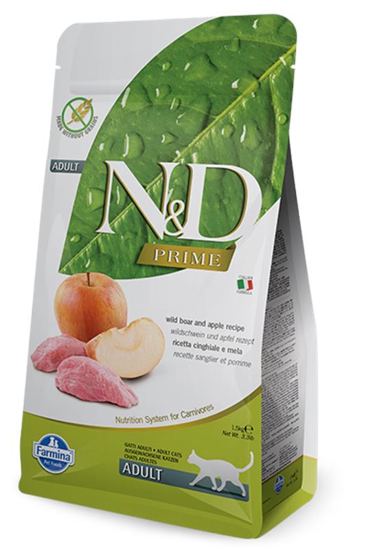 N&D Prime Cat Adult Boar&Apple 1.5kg