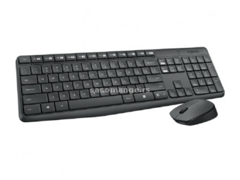 LOGITECH Bežična tastatura i miš MK235 (US)