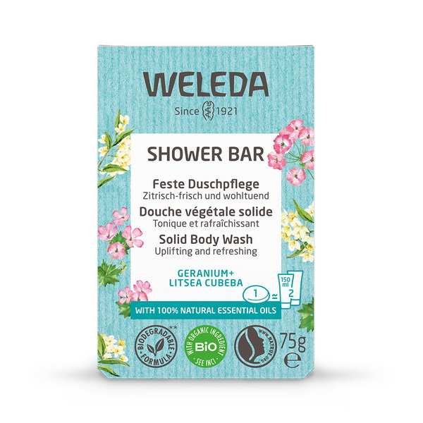 WELEDA SAPUN ZA KUPANJE GERANIJUM I AROMATIČNA LITSEA 75G