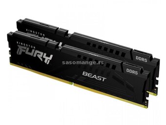 KINGSTON DIMM DDR5 64GB (2x32GB kit) 5600MT/s KF556C40BBK2-64 Fury Beast black