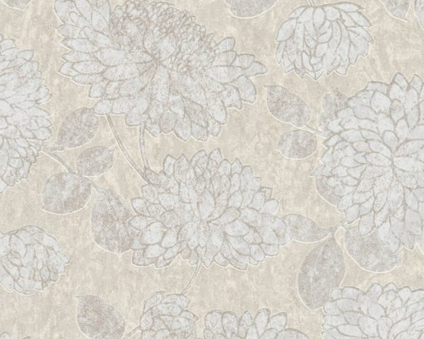 A.S. CRÉATION WALLPAPER «FLORAL, BEIGE, CREAM, WHITE, YELLOW» 390252