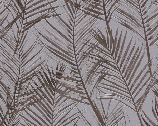 A.S. CRÉATION WALLPAPER «FLORAL, BLACK, BROWN, GREY» 390384