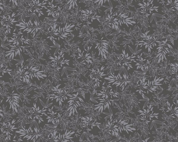 A.S. CRÉATION WALLPAPER «FLORAL, BLACK, GREY» 390284