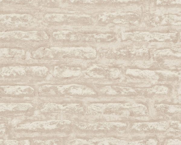 A.S. CRÉATION WALLPAPER «STONE, BEIGE» 390271