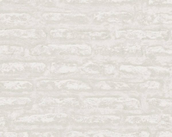 A.S. CRÉATION WALLPAPER «STONE, GREY, WHITE» 390273