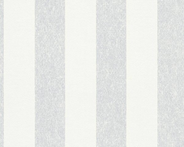 A.S. CRÉATION WALLPAPER «STRIPES, GREY, WHITE» 390291