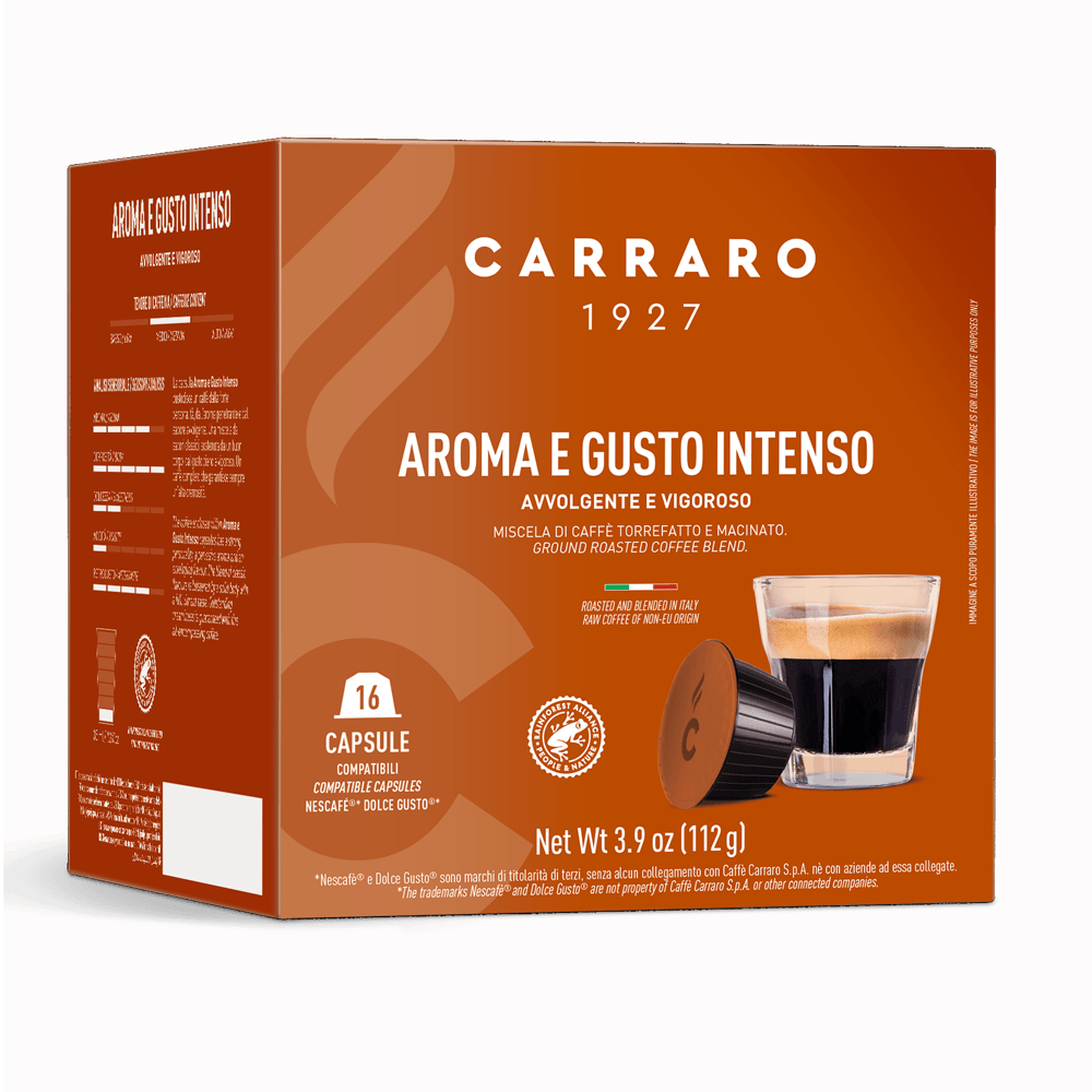 CAFFE CARRARO S.P.A E GUSTO INTENSO Dolce gusto capsula Kafa